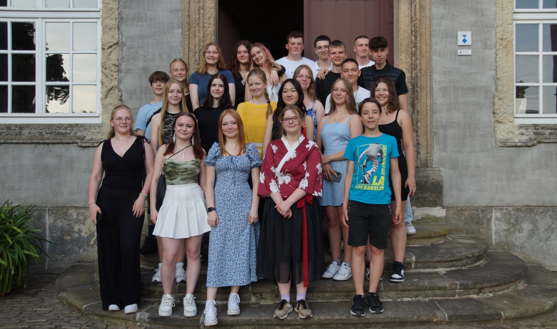 Abschlussfest der Klasse 10/2 im Schloss Dahlen